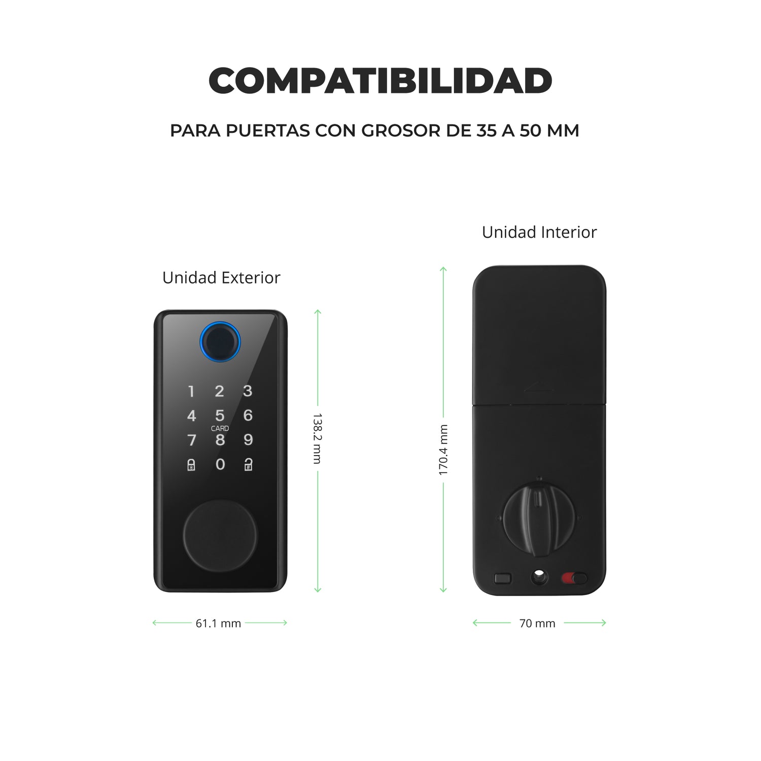 Cerrojo Inteligente WiFi con Huella EXC-SD325